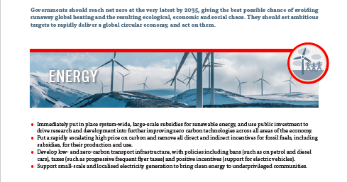 Environmental Justice Foundation | EJF Climate Manifesto Policy…